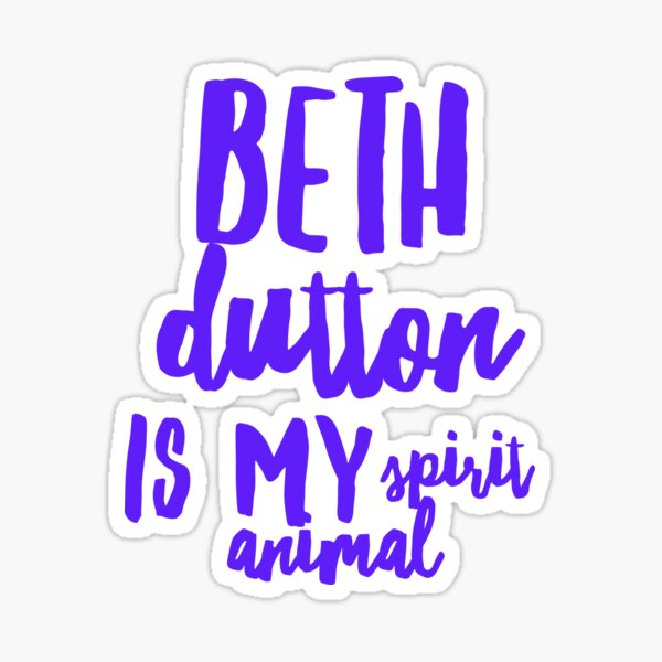 "Beth Dutton 682" Sticker for Sale by StefanLear | Redbubble
