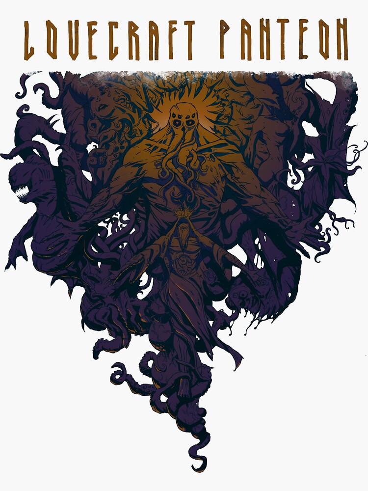" Lovecraft Pantheon" Sticker for Sale by Kotolevskiy | Redbubble