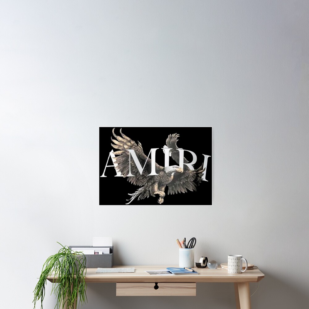 "AMIRI" Poster for Sale by wasertahada | Redbubble