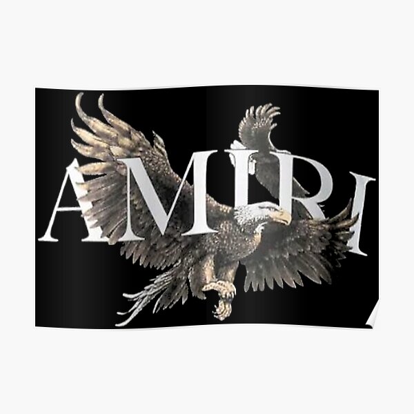 "AMIRI" Poster for Sale by wasertahada | Redbubble