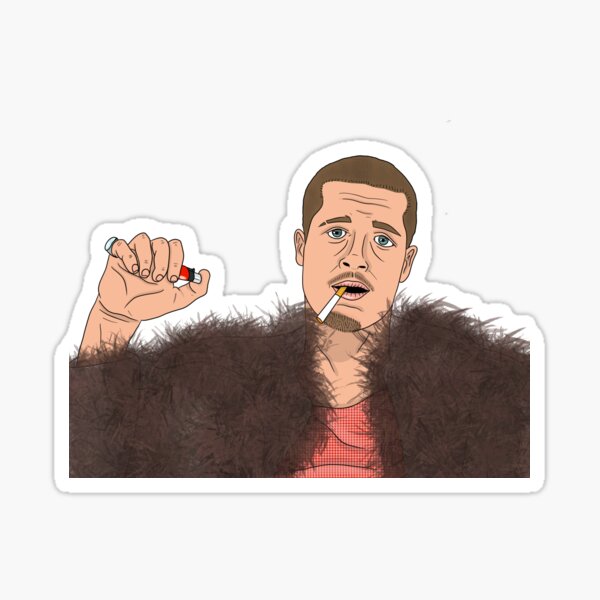 "Tyler Durden" Sticker for Sale by Linestein | Redbubble