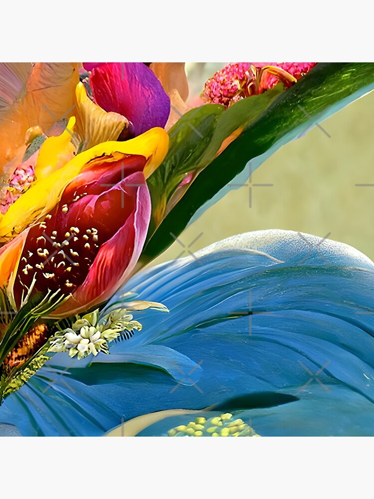 "Flower Paint Experiment" Poster for Sale by Momozen | Redbubble