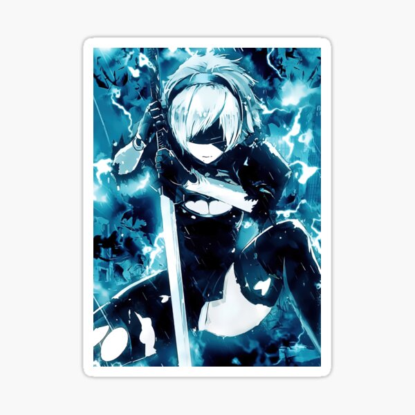 "Yorha Nier Automata" Sticker for Sale by LauraAbernathy3 | Redbubble