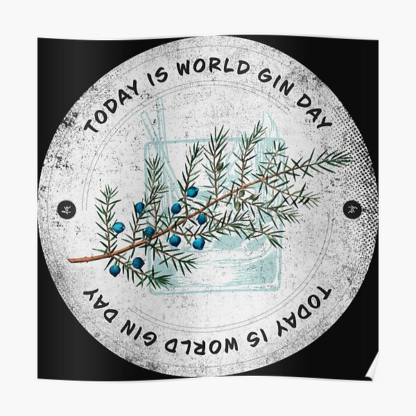 Póster «Hoy es la insignia del Día Mundial de la Ginebra» de lvrdesign ...