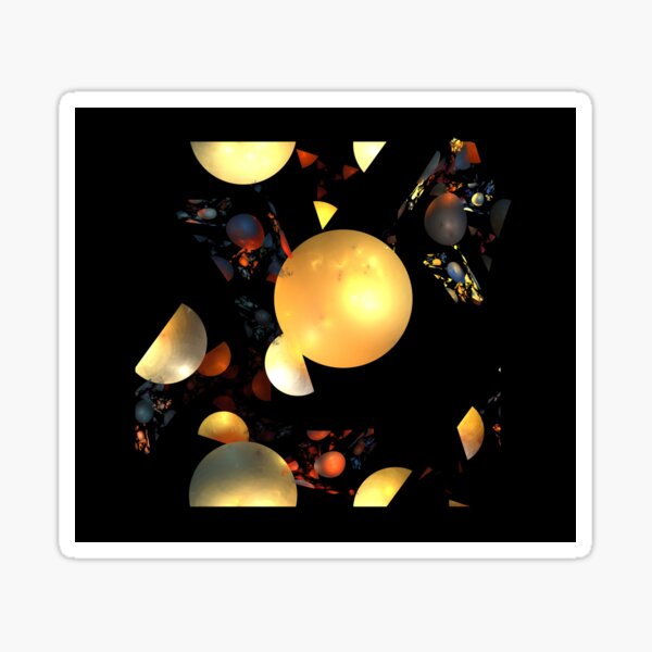 "Cosmic Planets" Sticker for Sale by KimSyOk | Redbubble