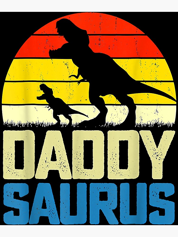 "Daddysaurus Fathers Day Gift T Rex Daddy Saurus Men Dad T-Shirt ...