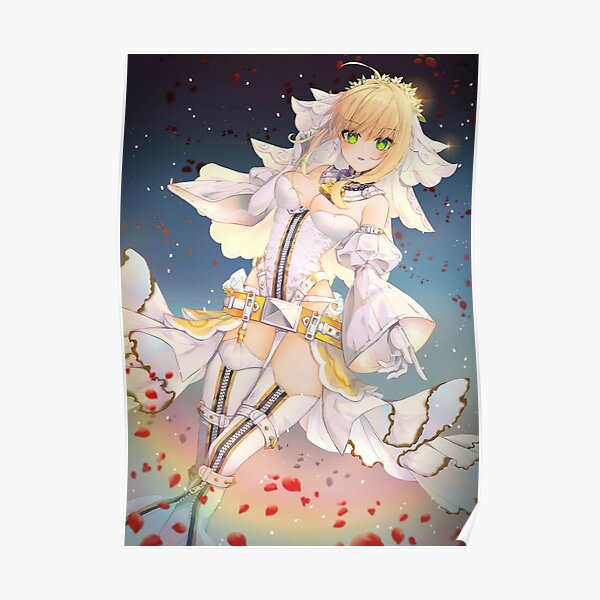 Sexy Anime Girl Poster For Sale By Danielnowicki Redbubble