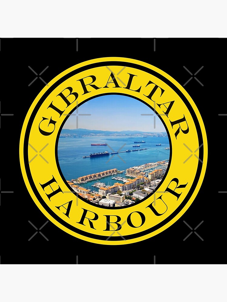 Gibraltar Harbour View Passport Stamps Collection Poster For Sale By Celtictarot Redbubble