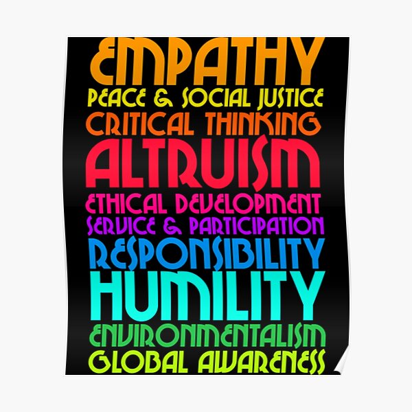 "Humanism" Poster for Sale by AsukaKuma | Redbubble
