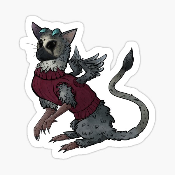 "The Last Guardian - Trico wearing a Tricot" Sticker by Gabrr | Redbubble