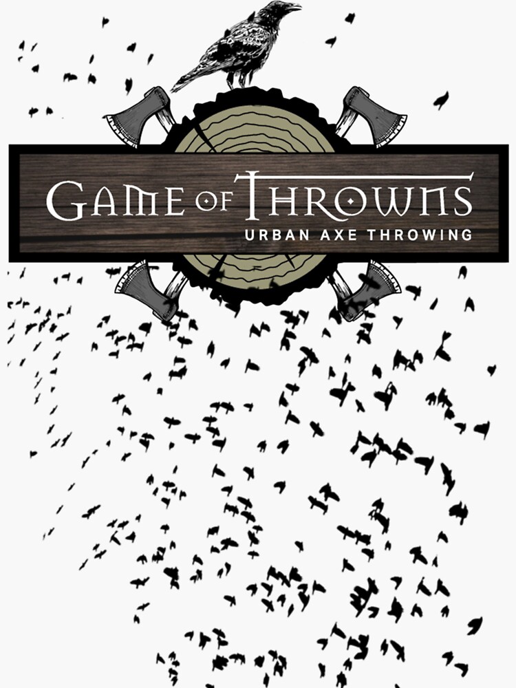 "Game of Throwns Cartersville logo " Sticker for Sale by LaLisaStudioo1 ...