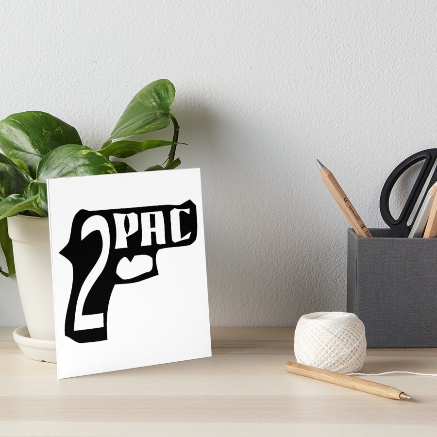"2PAC GUN " Art Board Print by AllEyesOnUs | Redbubble