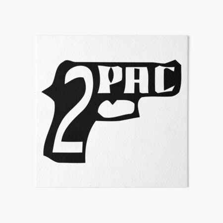 "2PAC GUN " Art Board Print by AllEyesOnUs | Redbubble