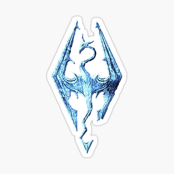 "Mens Womens Blue Skyrim Logo Gifts For Movie Fans" Sticker for Sale by ...
