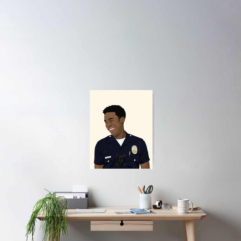 "Jackson West - S4 (detailed) | The Rookie" Poster for Sale by ...