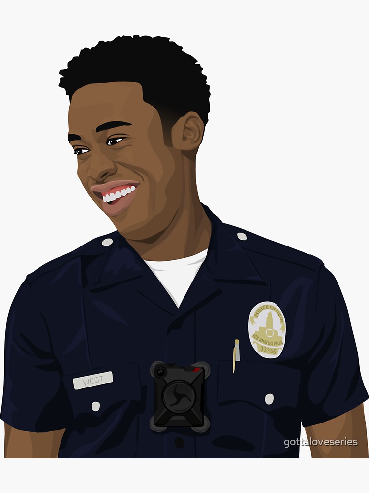 "Jackson West - S4 (detailed) | The Rookie" Sticker for Sale by ...