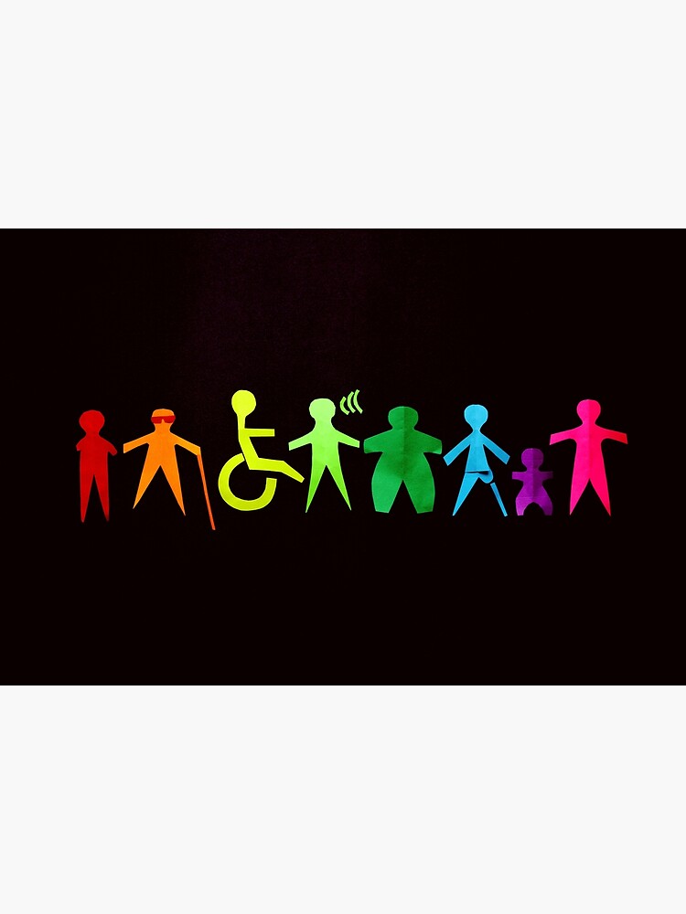 "inclusive rainbow" Poster for Sale by Boludita | Redbubble