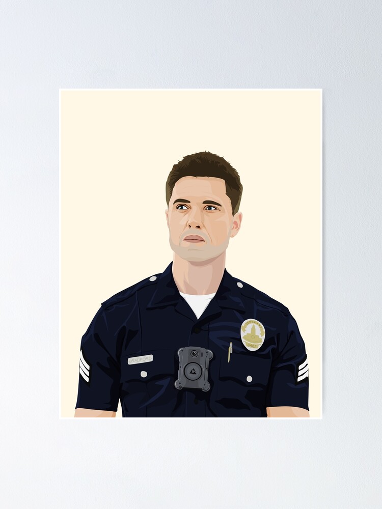 "Tim Bradford - S4 (detailed) | The Rookie" Poster for Sale by ...