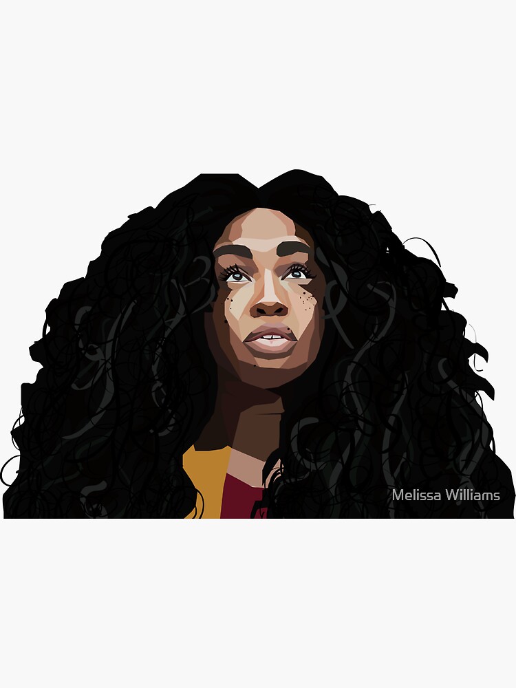 "Sza" Sticker by melissa-lauren | Redbubble