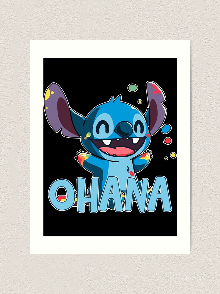 "Ohana Stitch" Art Print for Sale by MattheShop | Redbubble