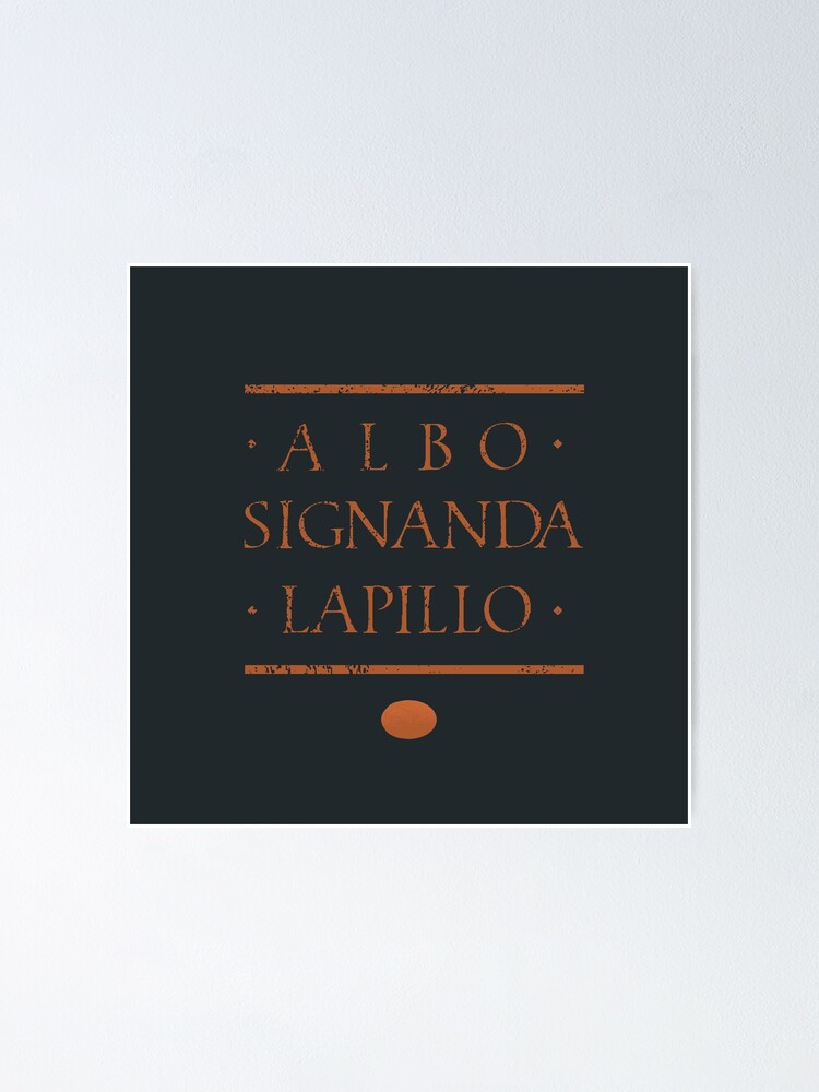 "Albo Signanda Lapillo, To Mark with a White Pebble, Ancient Latin ...
