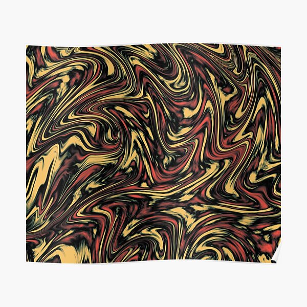 "Abstract Red and Yellow" Poster for Sale by aMUSE-studios | Redbubble