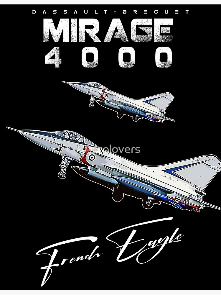 "Dassault Mirage 4000 French Vintage long-range interceptor Fighterjet ...
