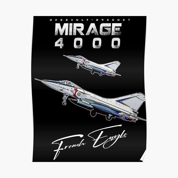 "Dassault Mirage 4000 French Vintage long-range interceptor Fighterjet ...