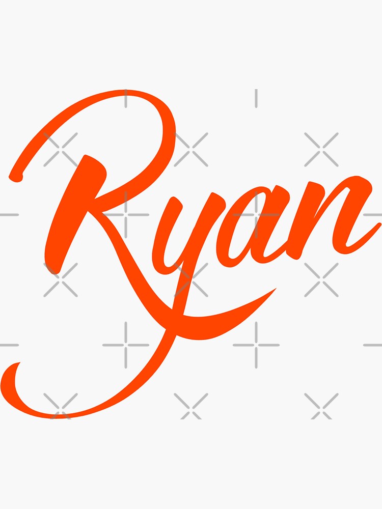 "Ryan, Funny Cool Best color art" Sticker for Sale by artdragongift ...