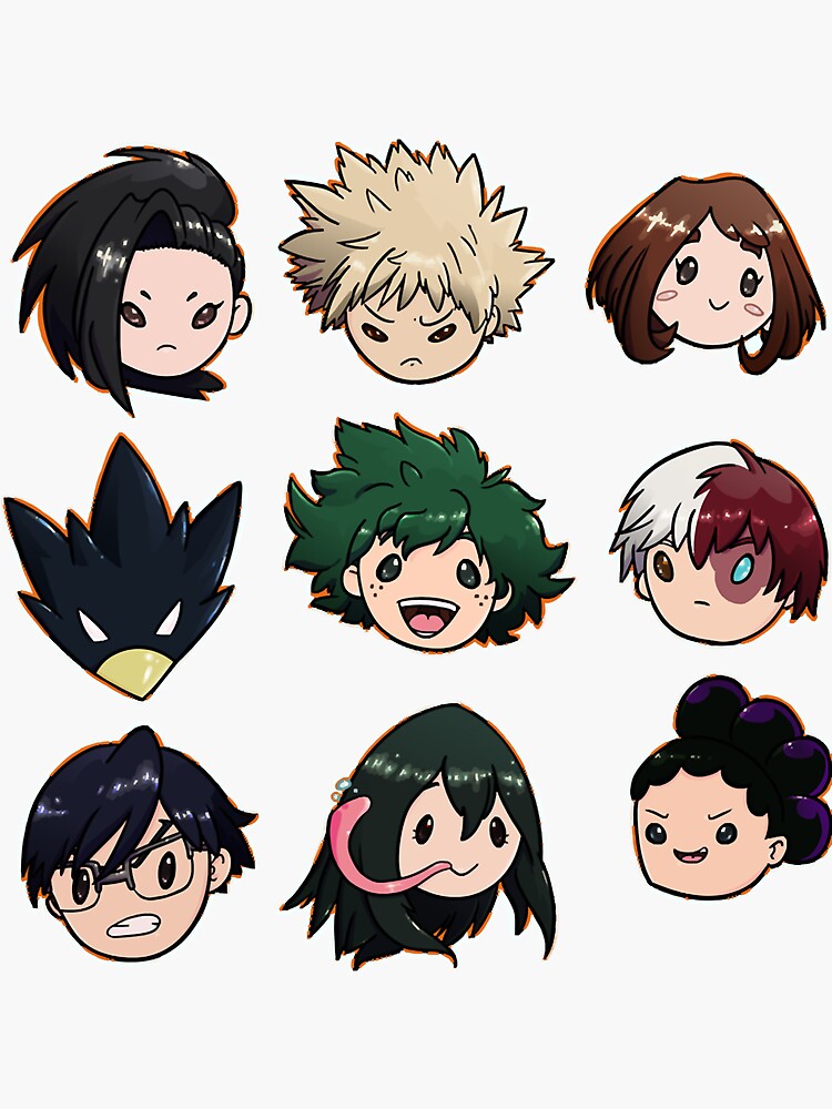 "Pretty Quick Judgment Of Go Mha Chibi Cute Gift" Sticker for Sale by ...
