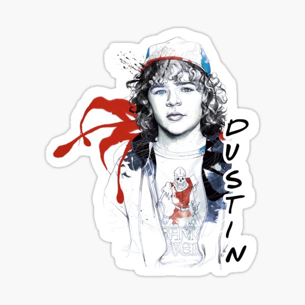 "Dustin" Sticker for Sale by nhvillar | Redbubble