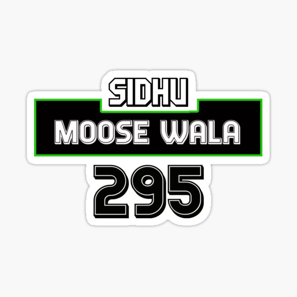 "Sidhu Moose Wala 295" Sticker for Sale by gigibalang | Redbubble