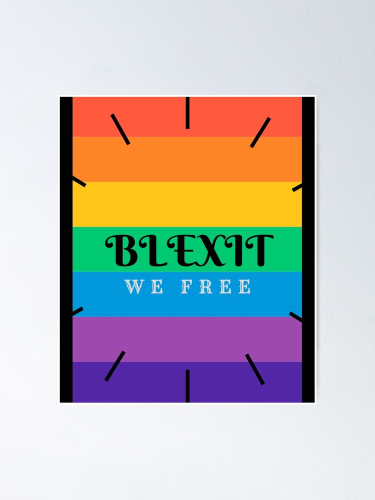 "BLEXIT " Poster for Sale by PigiGine | Redbubble