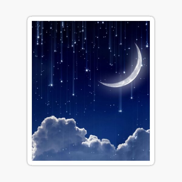 "Aesthetic moon " Sticker for Sale by Jerynepa5 | Redbubble