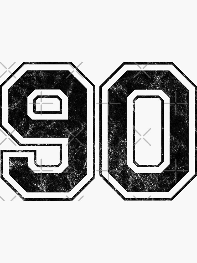 "Number 90" Sticker for Sale by PaulSDesign | Redbubble
