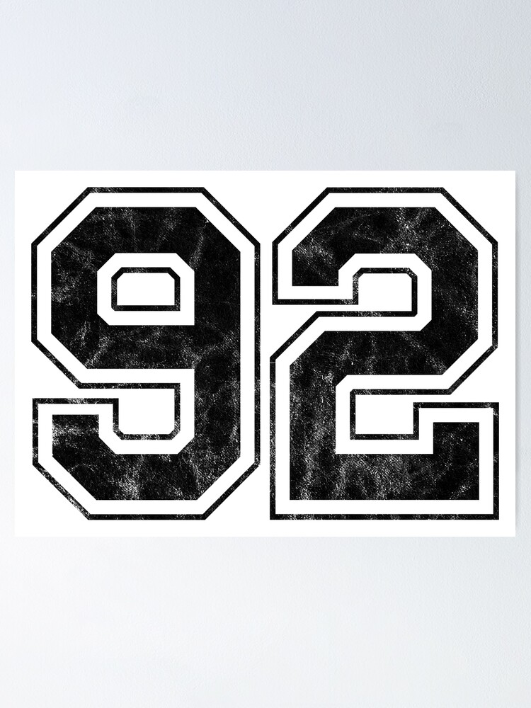 "Number 92" Poster for Sale by PaulSDesign | Redbubble