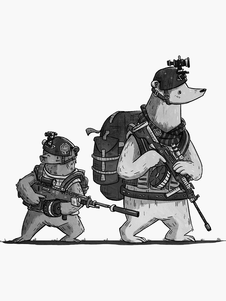 "BEAR Duo 2" Sticker for Sale by Tundra9 | Redbubble