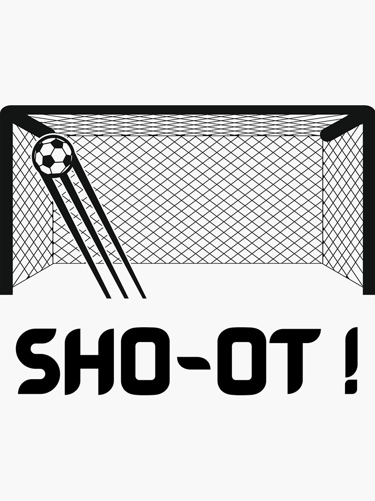 "Soccer Shot Design Sticker" Sticker for Sale by krnnvrstacy | Redbubble