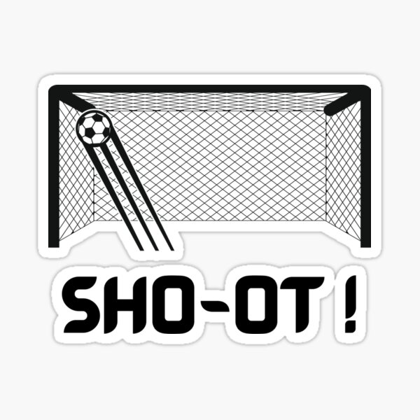 "Soccer Shot Design Sticker" Sticker for Sale by krnnvrstacy | Redbubble