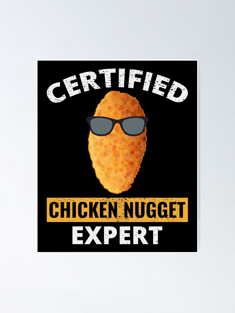 "Chicken Nuggets Fast Food Funny Saying" Poster for Sale by ...