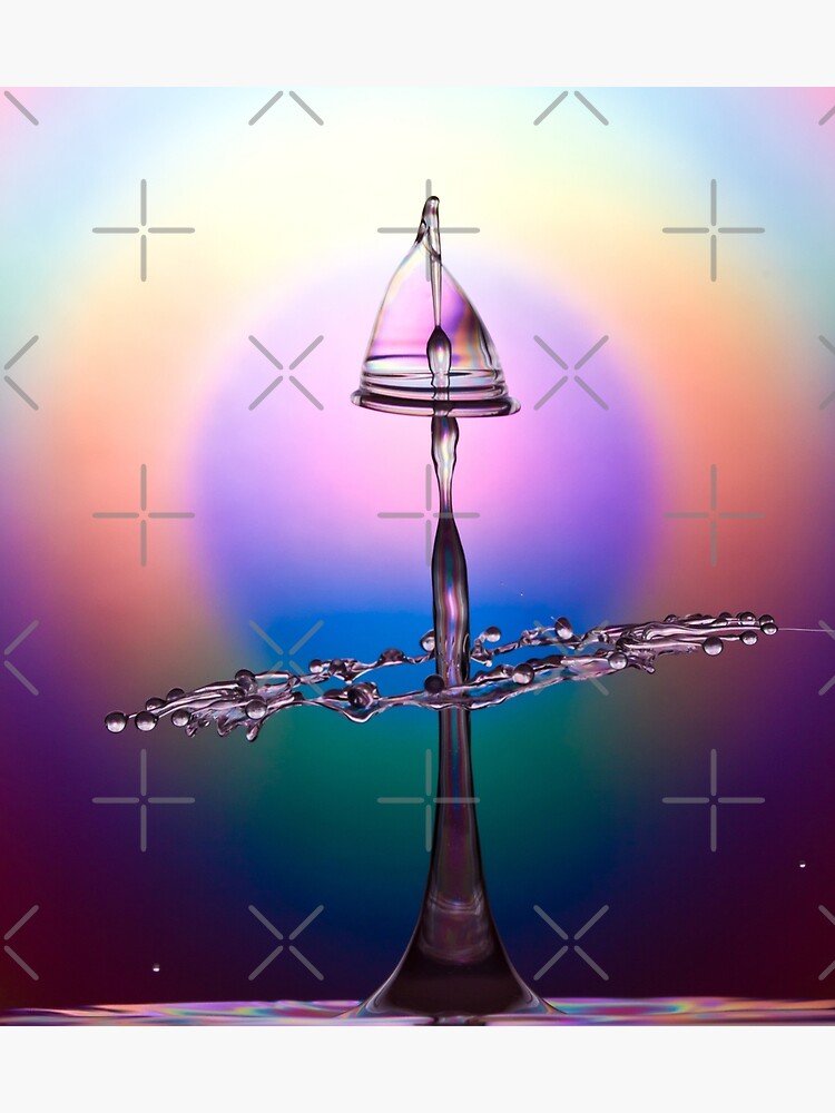 "Colourful Mushroom - Psychedelic Abstract Optical Illusion Water Drop ...