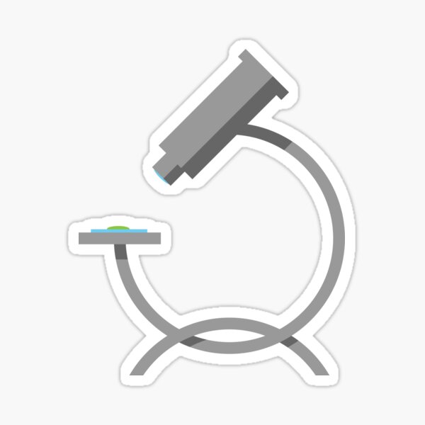 "Microscope | Science" Sticker for Sale by Teenker | Redbubble