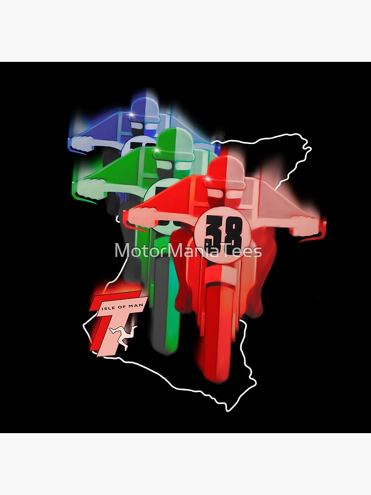 "Retro Isle of Man TT races Poster by MotorManiac " Poster by ...