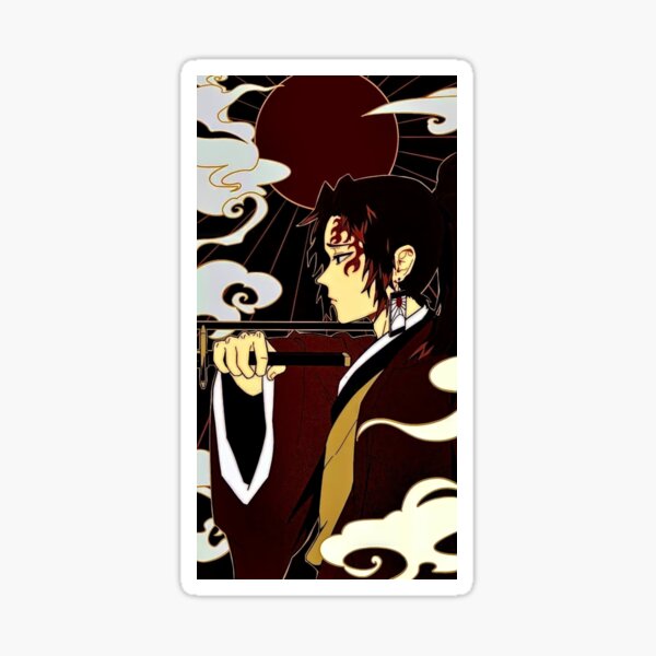 "Yoriichi - kny" Sticker for Sale by THESPACEART | Redbubble