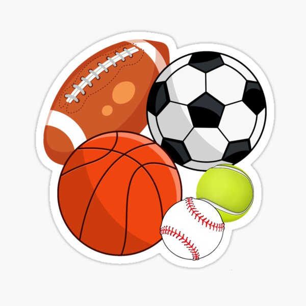 "Sport Balls Sticker" Sticker for Sale by losholly | Redbubble