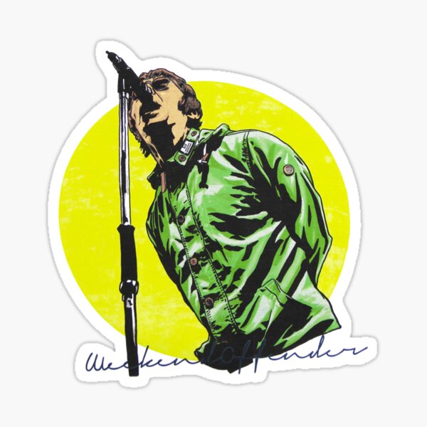 "LIAM GALLAGHER" Sticker for Sale by warseseda | Redbubble