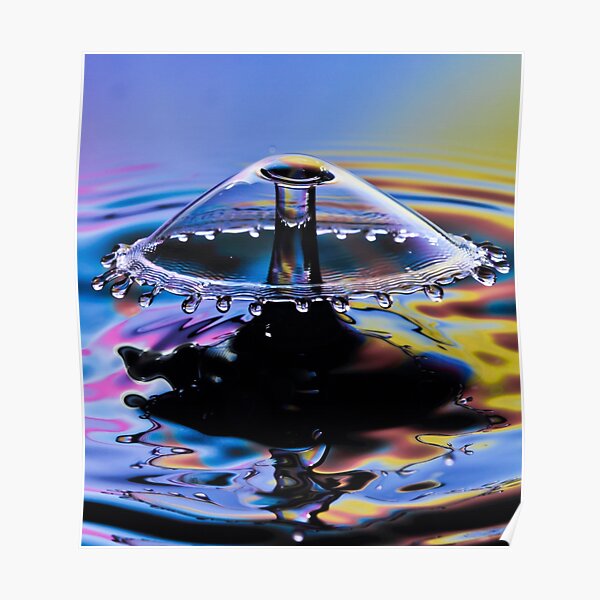 "Umbrella - Water Psychedelic Optical Illusion Drop Splash Art, Calming ...