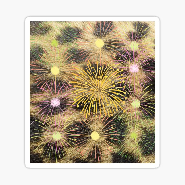 "Fireworks" Sticker for Sale by DesignSafari | Redbubble