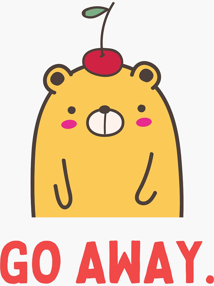 "silly sad bear" Sticker for Sale by Alicdesign | Redbubble