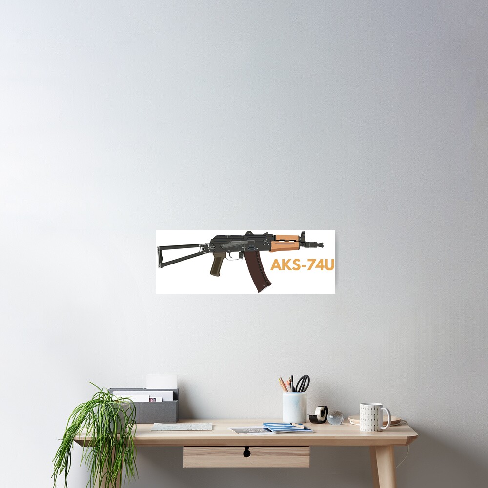 "AKS-74U Shortened Assault Rifle" Poster for Sale by NorseTech | Redbubble